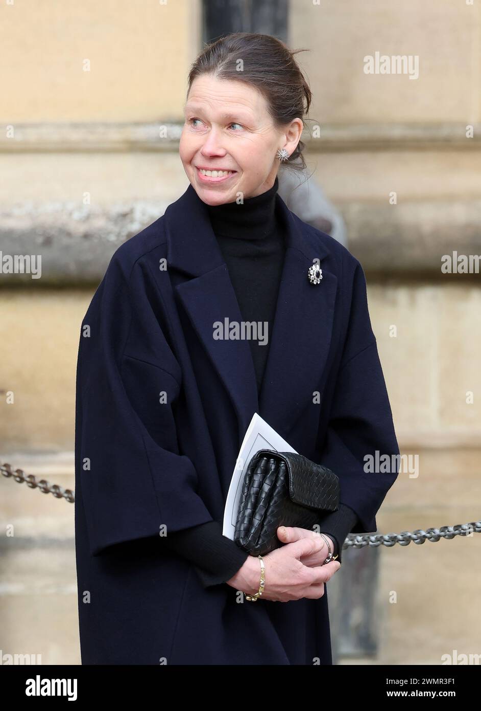 Lady Sarah Chatto departs the Thanksgiving Service for King Constantine ...