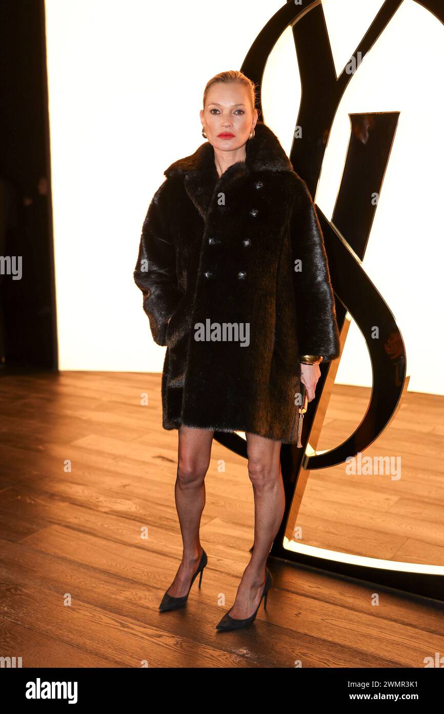 Kate Moss attends the Yves Saint Laurent Fall/Winter 2024-2025 ready-to ...