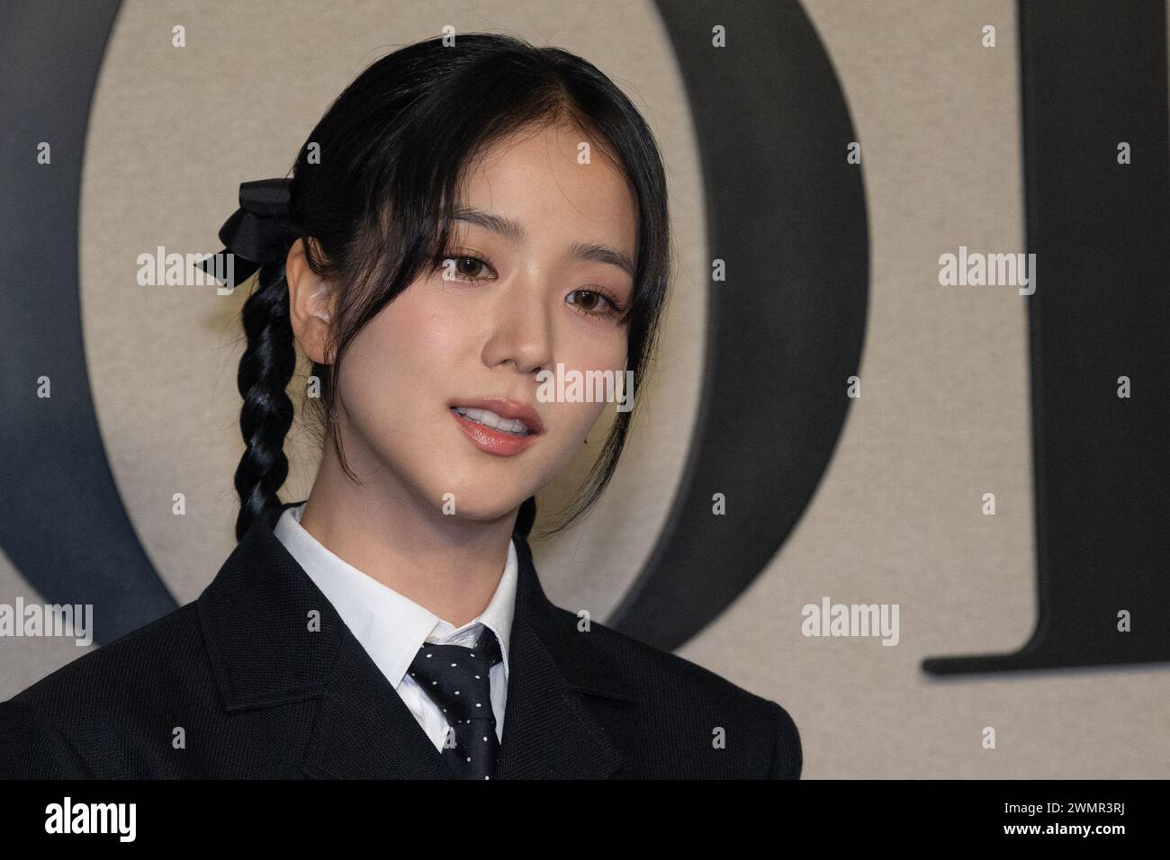 Paris, France. 27th Feb, 2024. Kim Ji-soo attends the Christian Dior ...