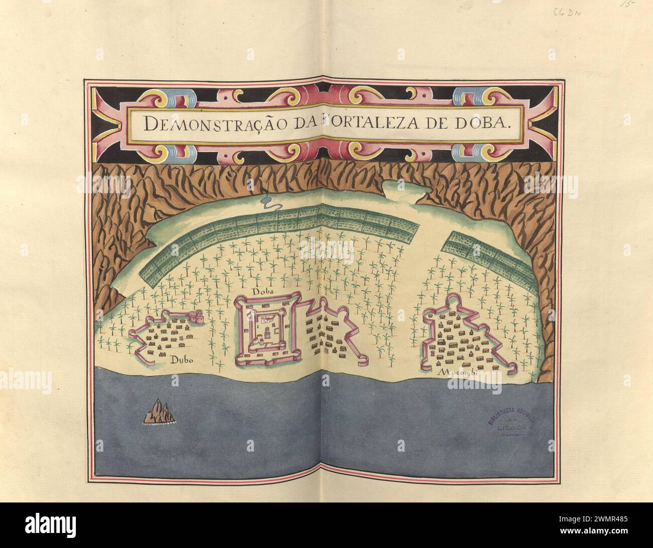 Old map made by the portuguese hi-res stock photography and images - Alamy