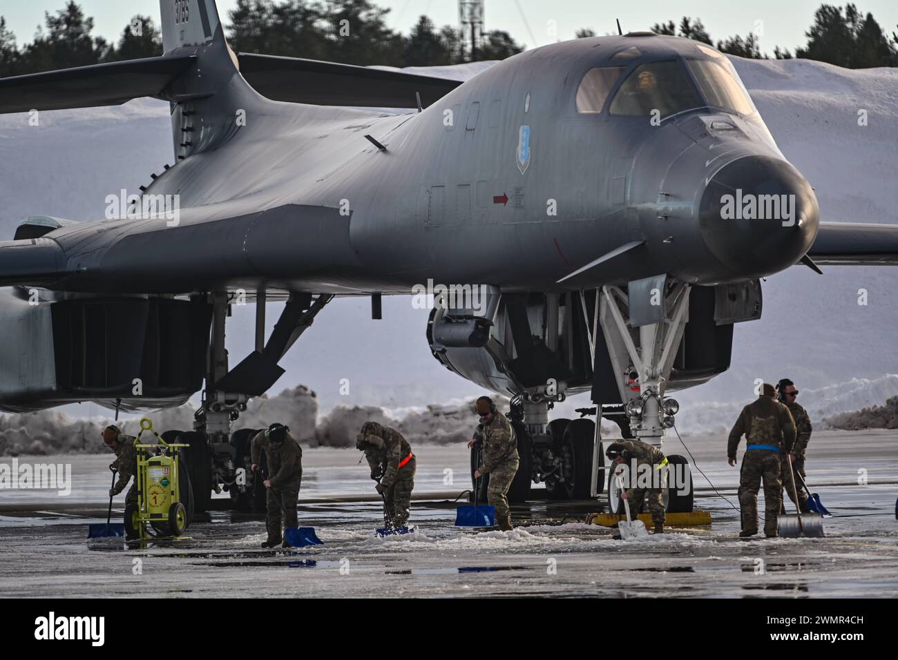 Bomber Task Force 24-2 joint training at Luleå-Kallax Air Base, Sweden ...