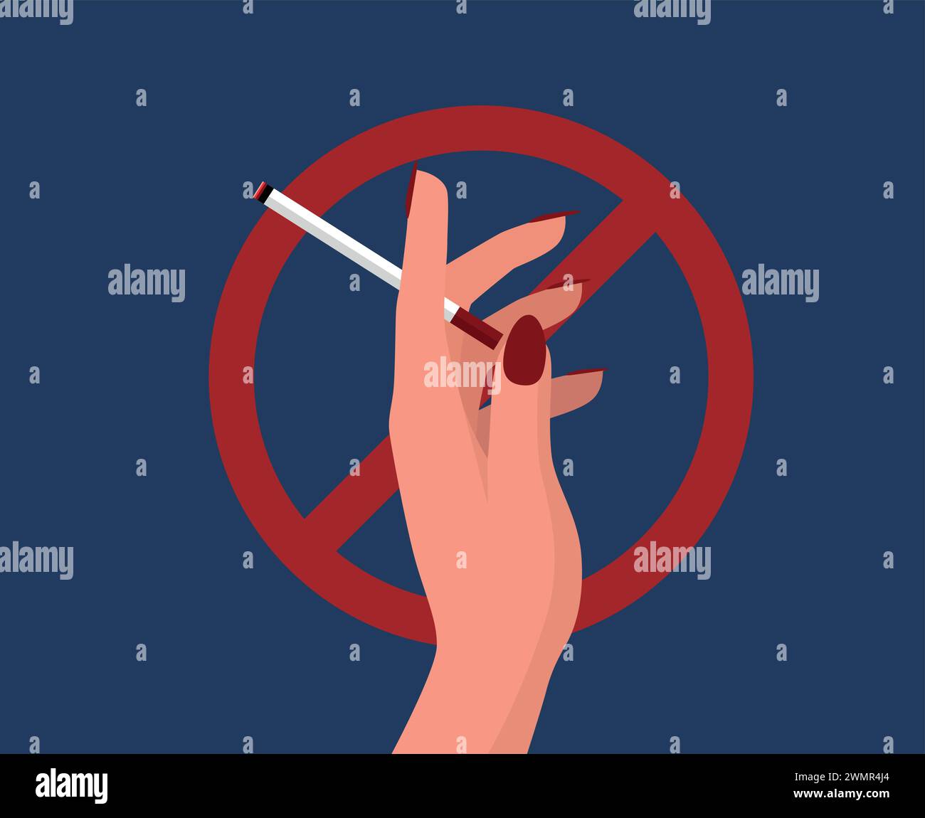 Hand stop forbidden vector hi-res stock photography and images - Alamy