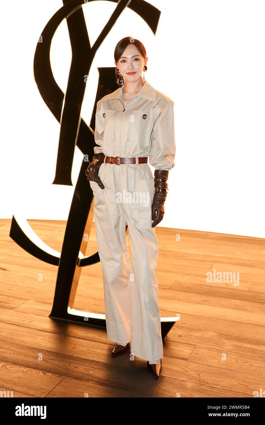 Tang Yan attends the Yves Saint Laurent Fall/Winter 2024-2025 ready-to ...