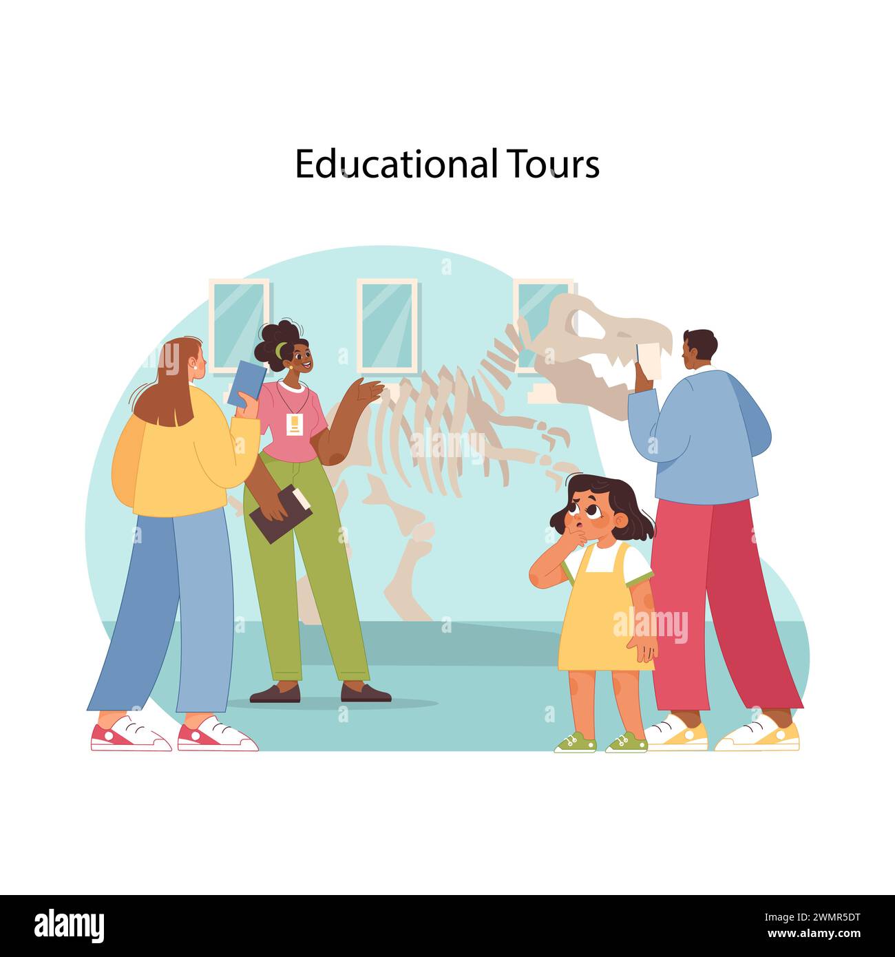 Museum learning expedition. Visitors on educational tour marvel at ... Museum learning expedition. Visitors on educational tour marvel at ...