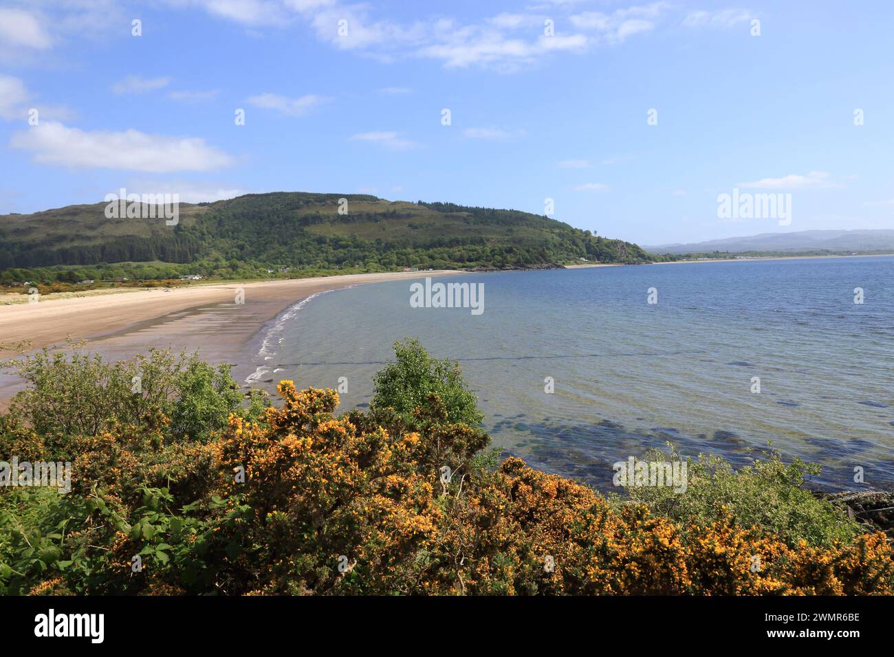 Tralee Beach overlooking Ardmucknish Bay, Argyll & Bute, Scotland Stock ...