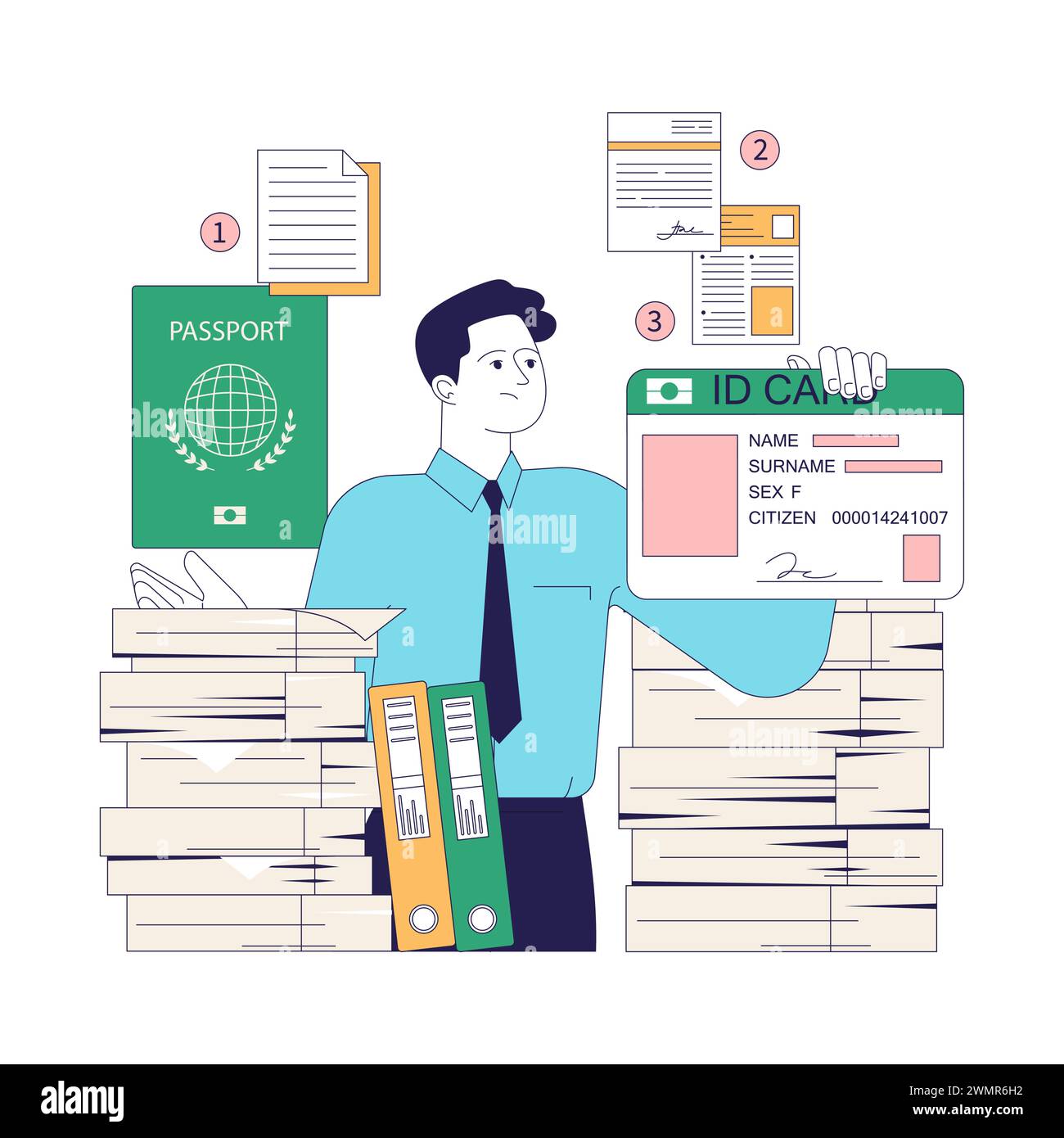 Gender transition cons. Trans man dealing with bureaucracy. Character ...