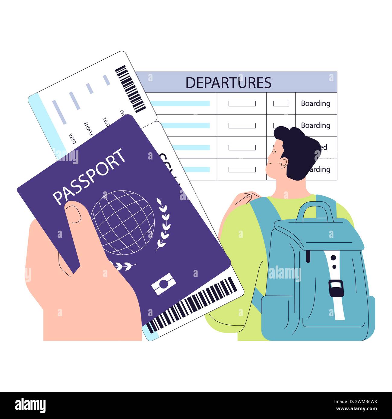 Departure board signage Stock Vector Images - Alamy