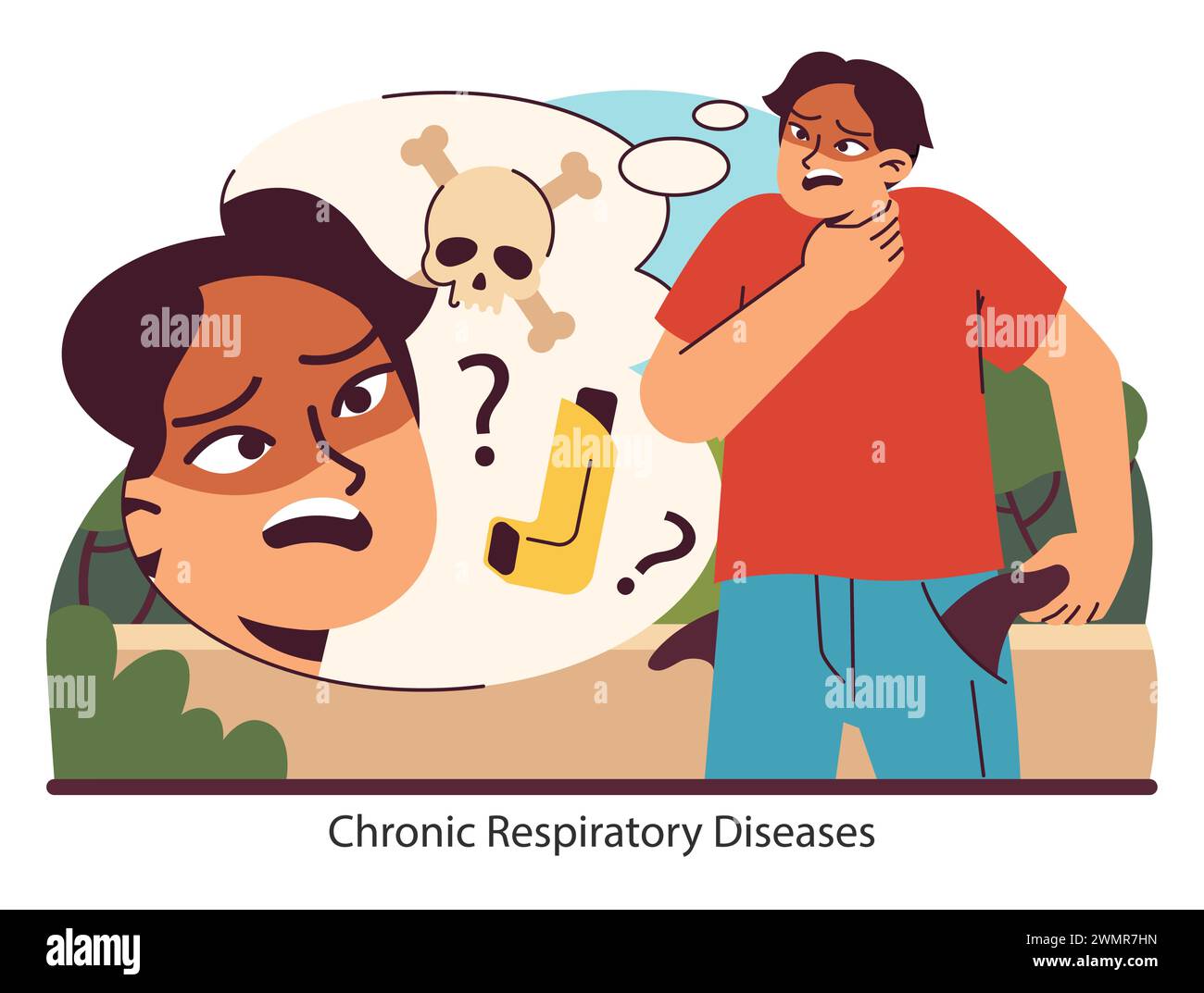 Respiratory Health Concern. Visualizing the fear and confusion ...