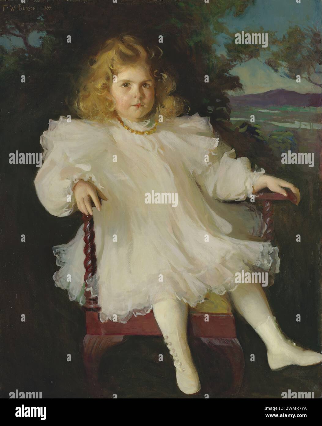 Benson Frank Weston - Portrait of Marjorie Coldwell Westinghouse (Young ...