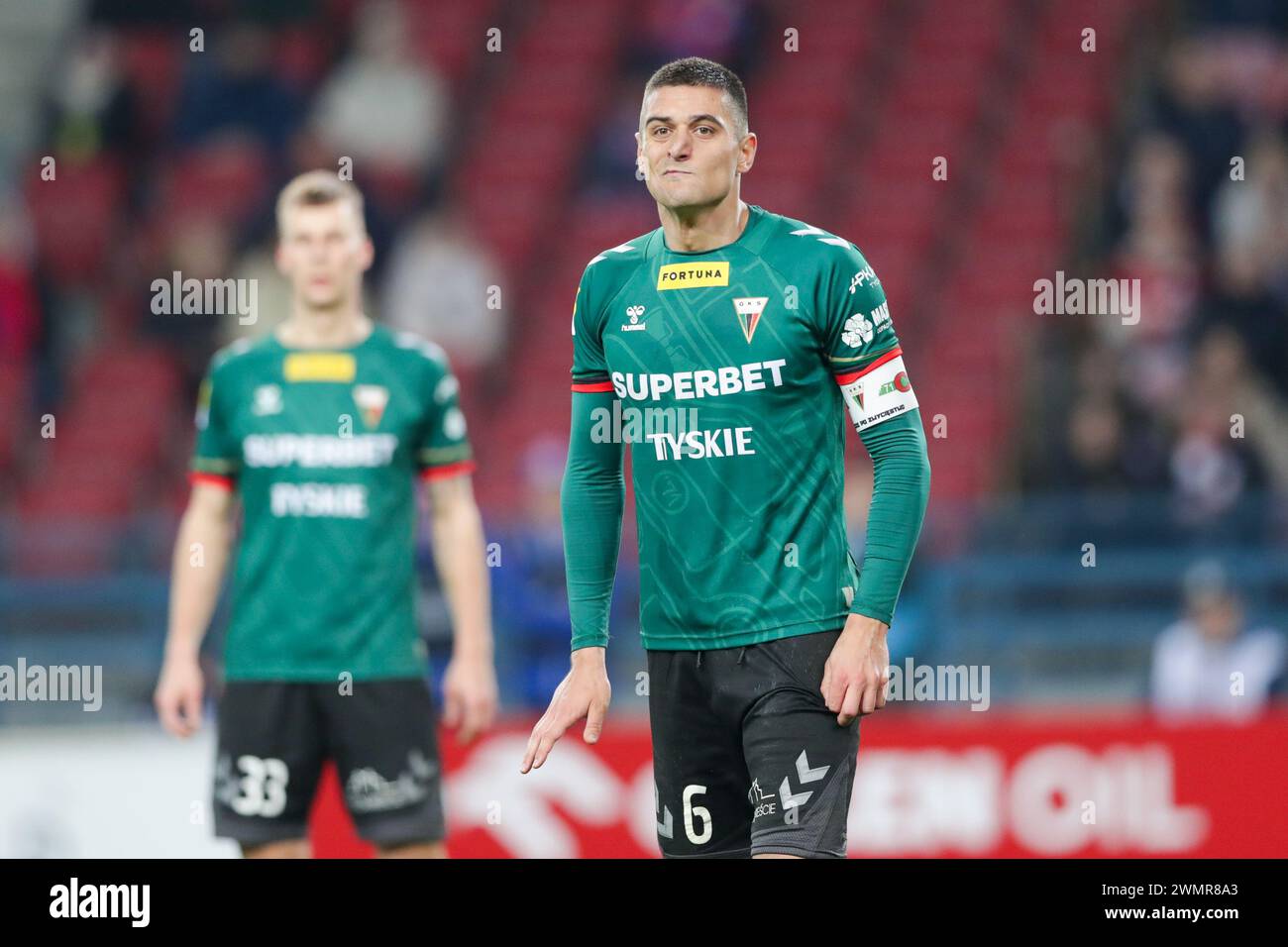Nemanja Nedic of GKS Tychy seen in action during Fortuna 1 Polish ...
