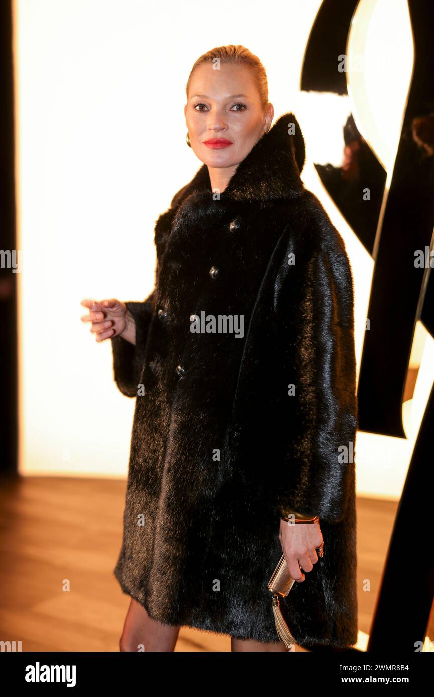 Kate Moss attends the Yves Saint Laurent Fall/Winter 2024-2025 ready-to ...