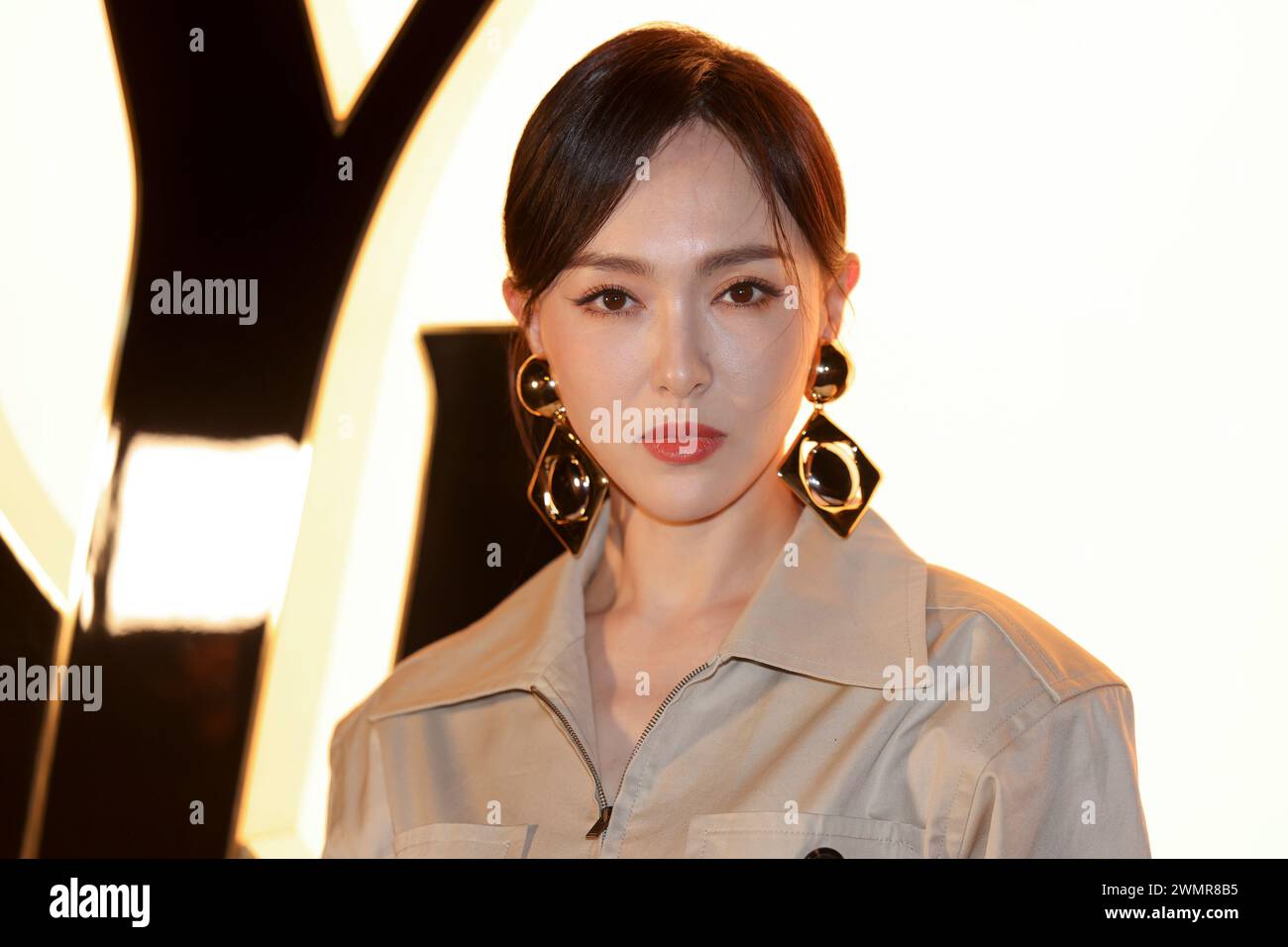 Tang Yan attends the Yves Saint Laurent Fall/Winter 2024-2025 ready-to ...