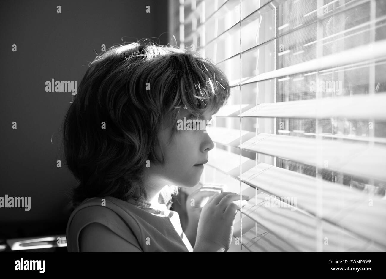 Stay home in self isolation. Save yourself. COVID-19 Lockdown. Lonely ...