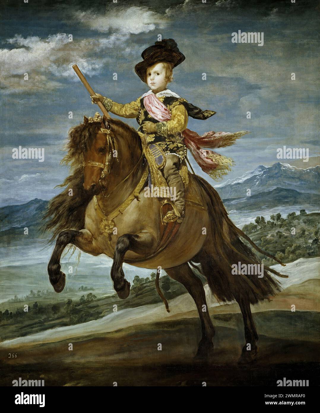 Velázquez Diego - Prince Baltasar Carlos on Horseback (1635c Stock ...