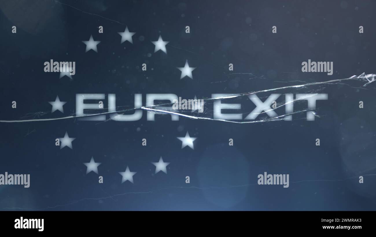 Animation eu flag euro symbol hi-res stock photography and images - Alamy