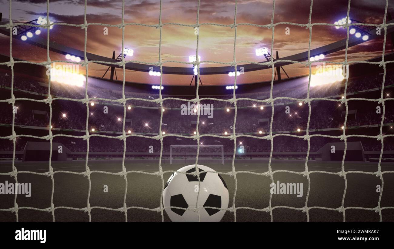 Football goal ball flies soccer hi-res stock photography and images - Alamy