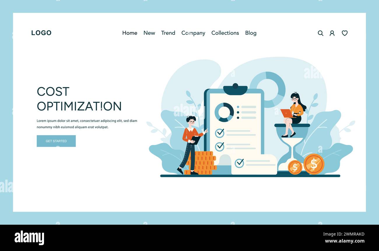 Cost Optimization concept. Smart financial planning and effective budget management for business ...