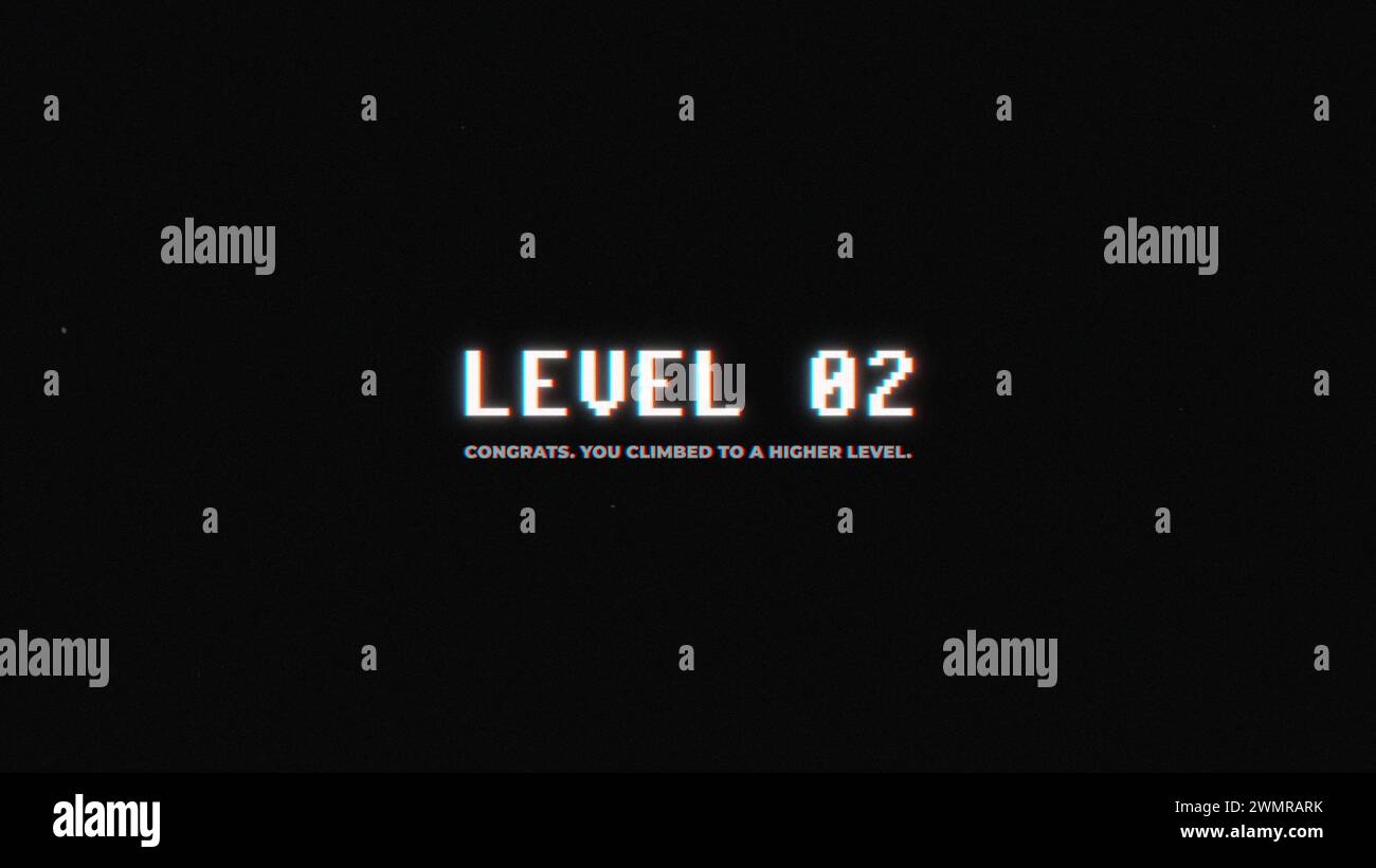 Level up animation hi-res stock photography and images - Alamy