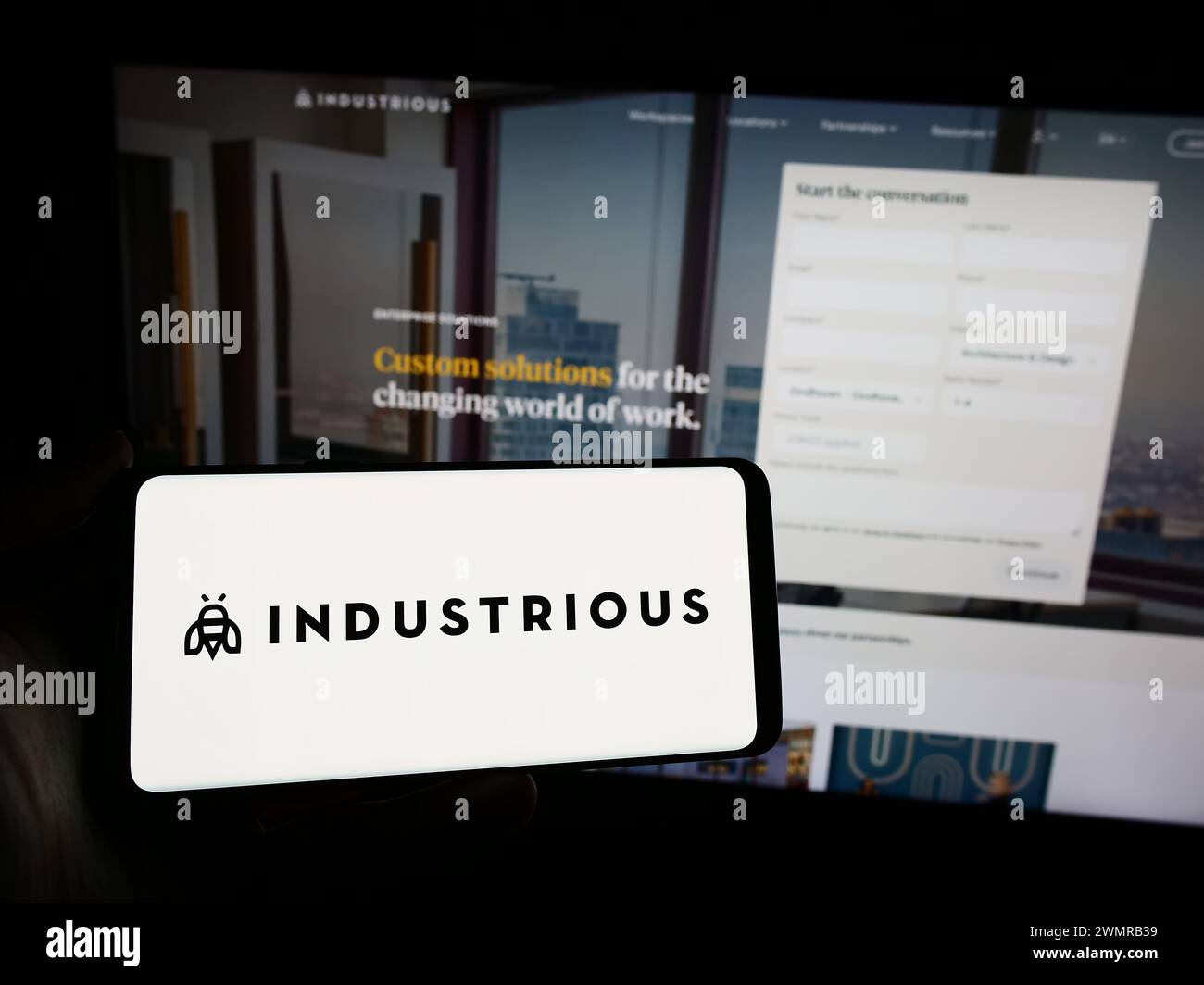 Industrious logo hi-res stock photography and images - Alamy