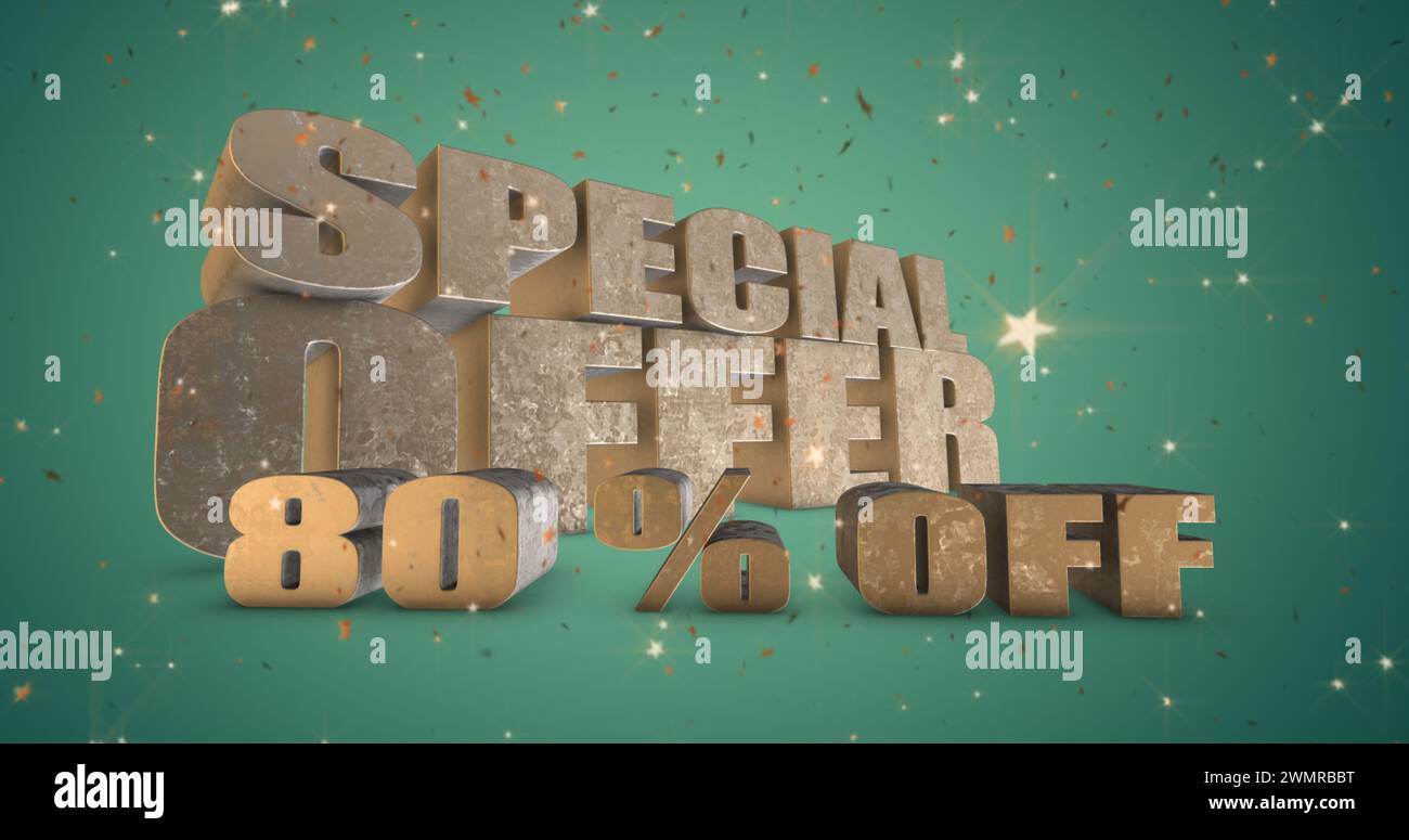 Gold text 80 percent hi-res stock photography and images - Alamy