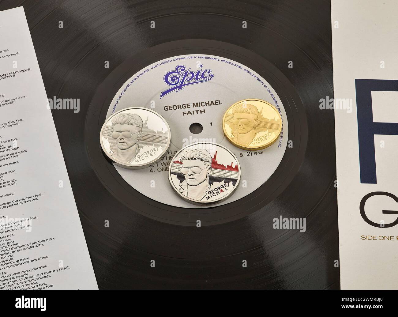 Non Exclusive: A commemorative coin celebrating recording artist George ...