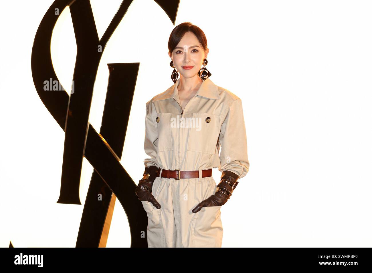 Tang Yan attends the Yves Saint Laurent Fall/Winter 2024-2025 ready-to ...