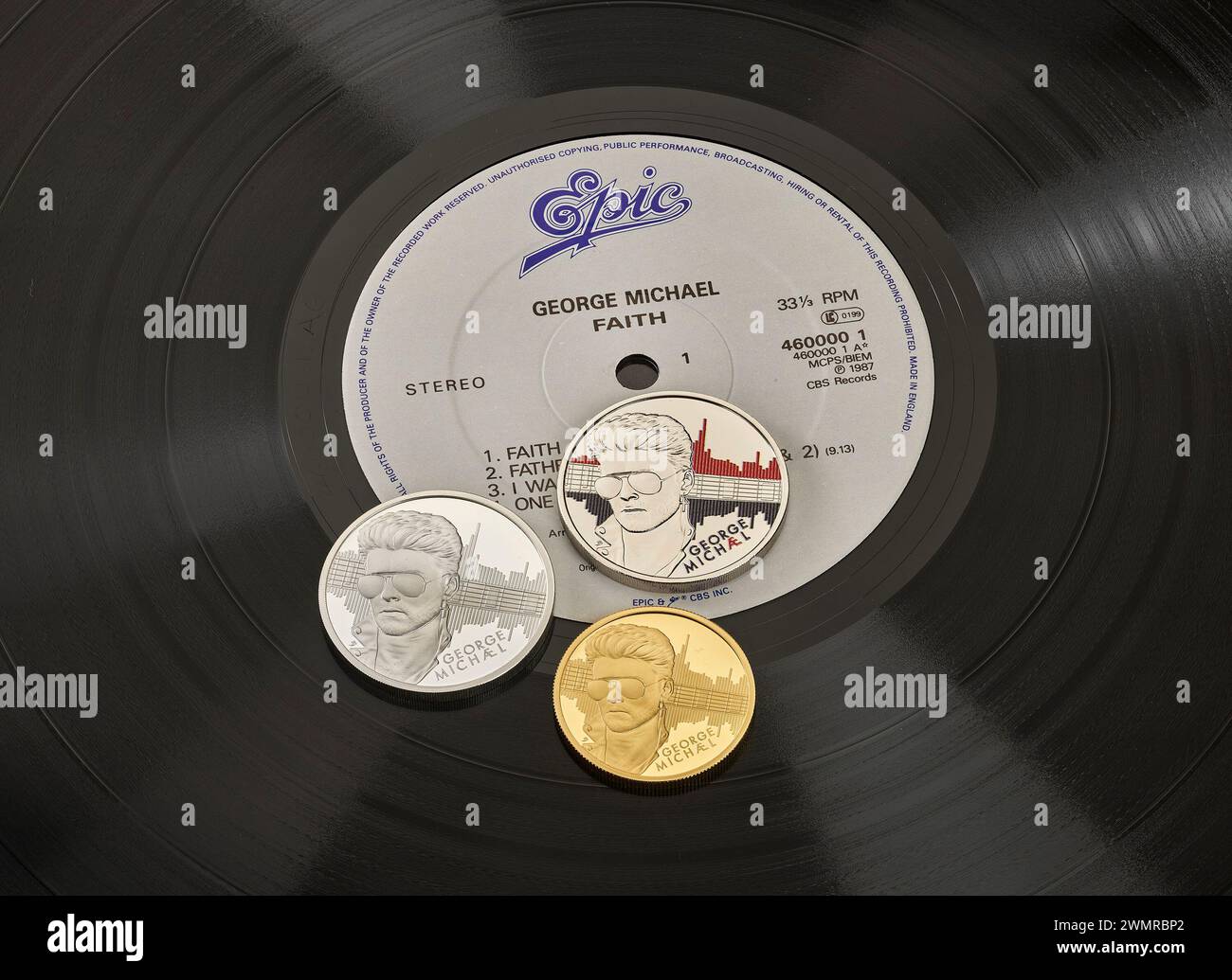 Non Exclusive: A commemorative coin celebrating recording artist George ...