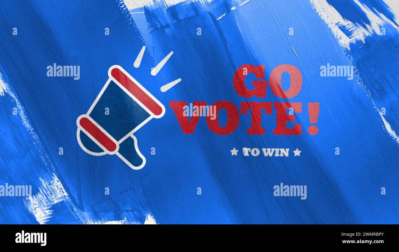 Go Vote. To Win. Election Campaign Stock Photo - Alamy