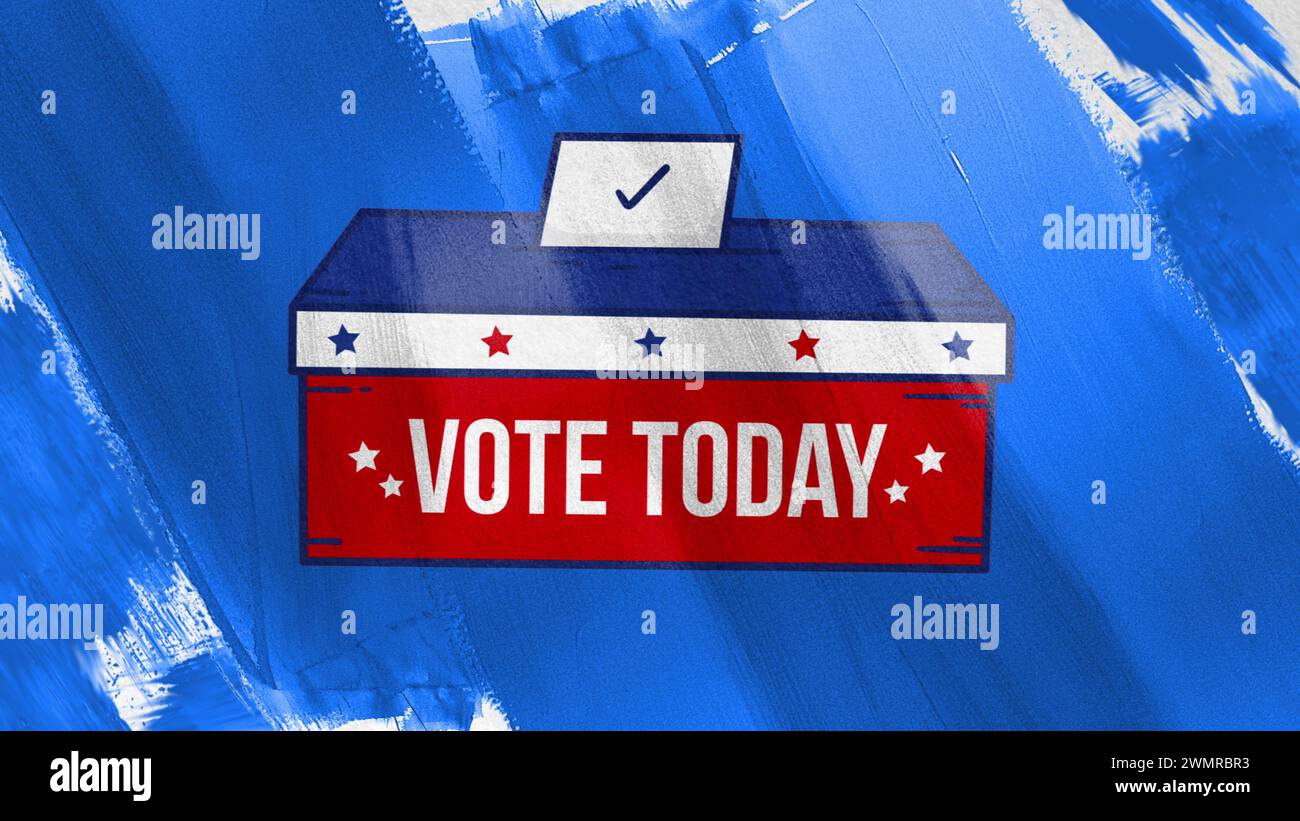 Vote Today. For Election Campaign Stock Photo - Alamy