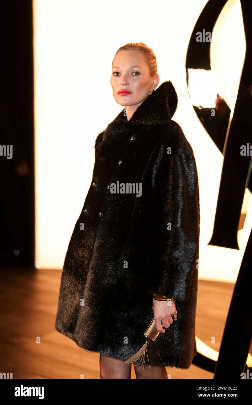 Kate Moss attends the Yves Saint Laurent Fall/Winter 2024-2025 ready-to ...