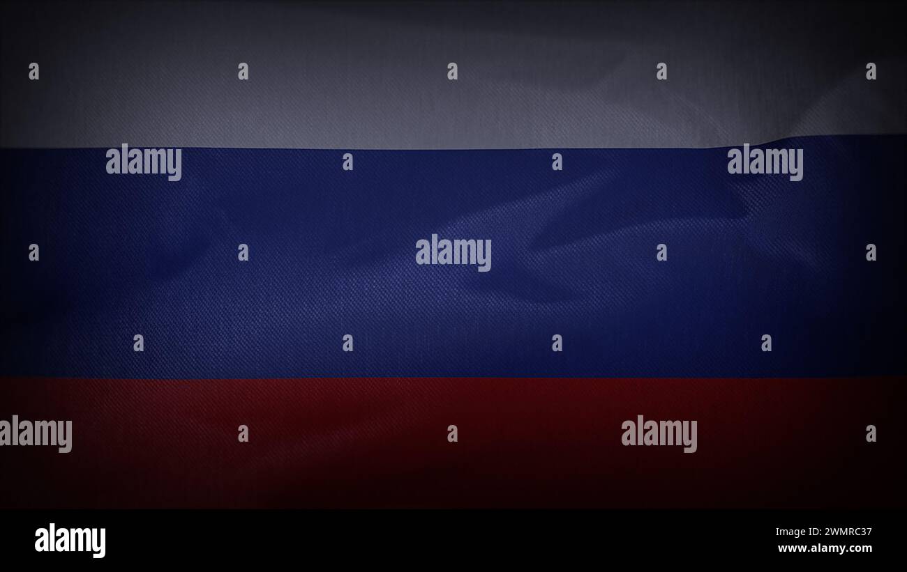 3D, Wavy Cinematic, Russia Flag Stock Photo - Alamy