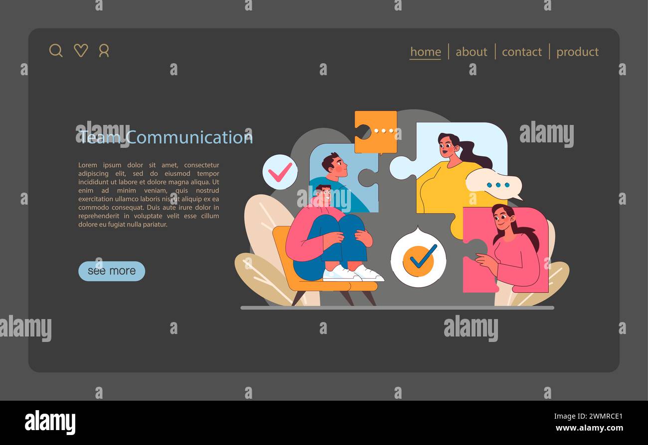 Team Communication in IT project management. Illustrates the exchange ...