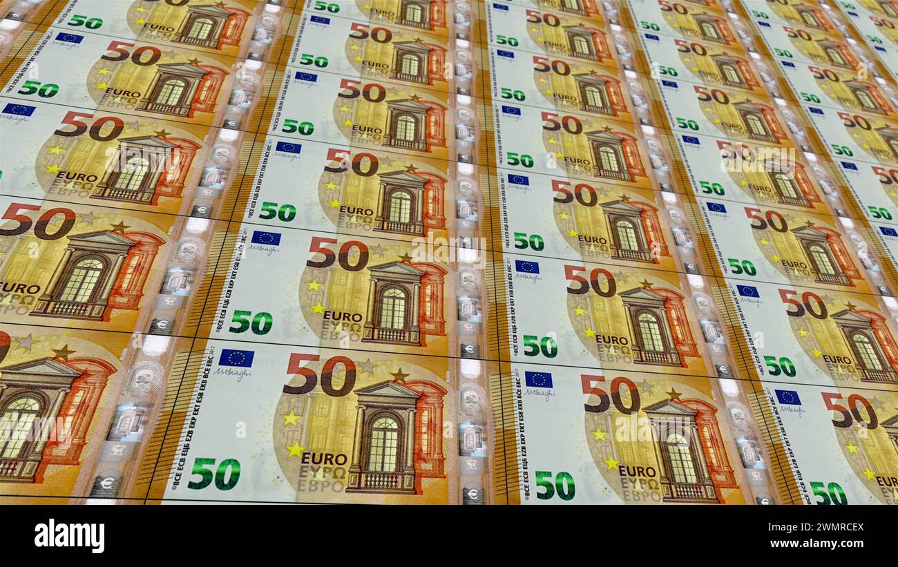 Euro notes printing hi-res stock photography and images - Alamy
