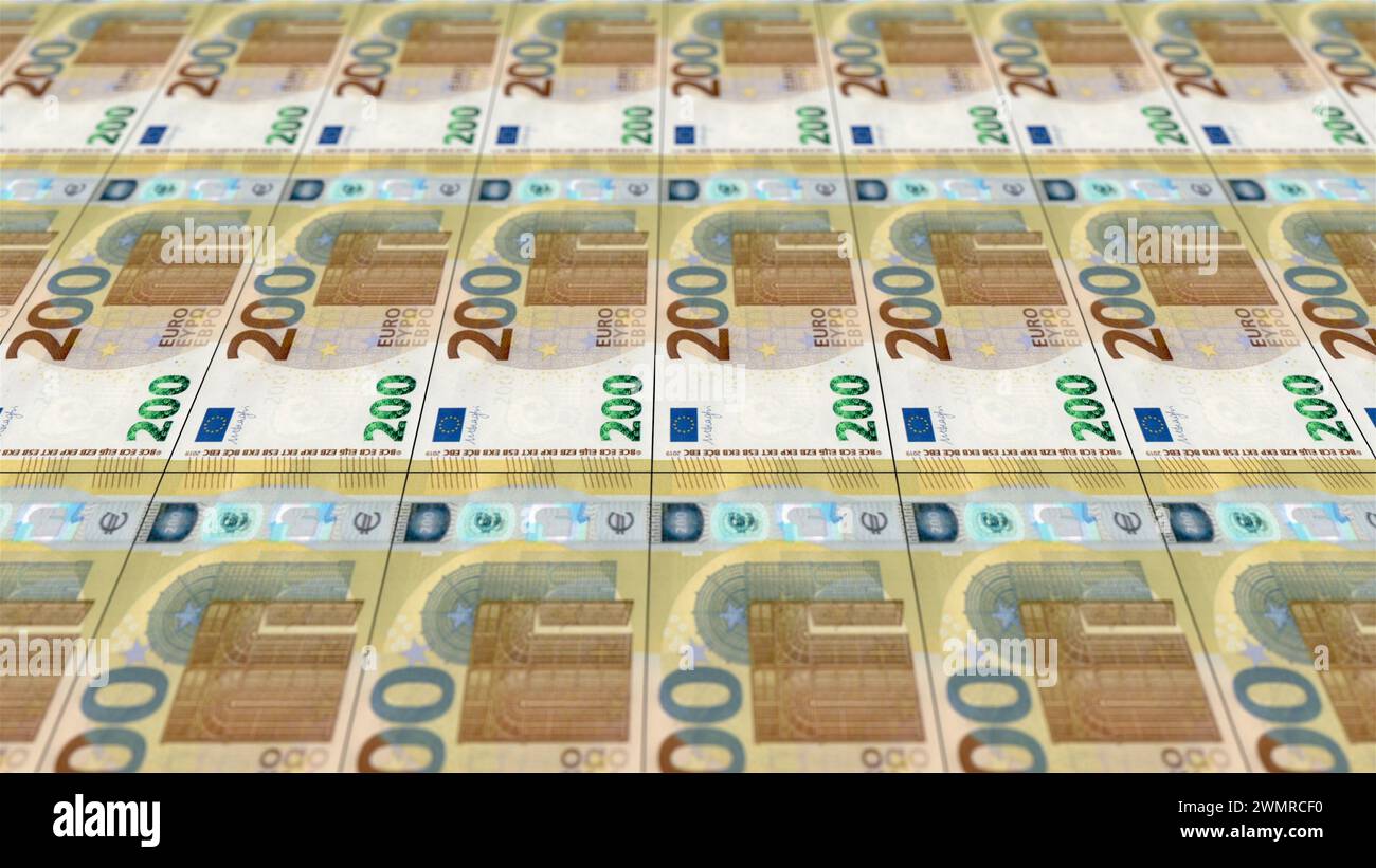 200 Euro Banknote Stock Photo - Alamy
