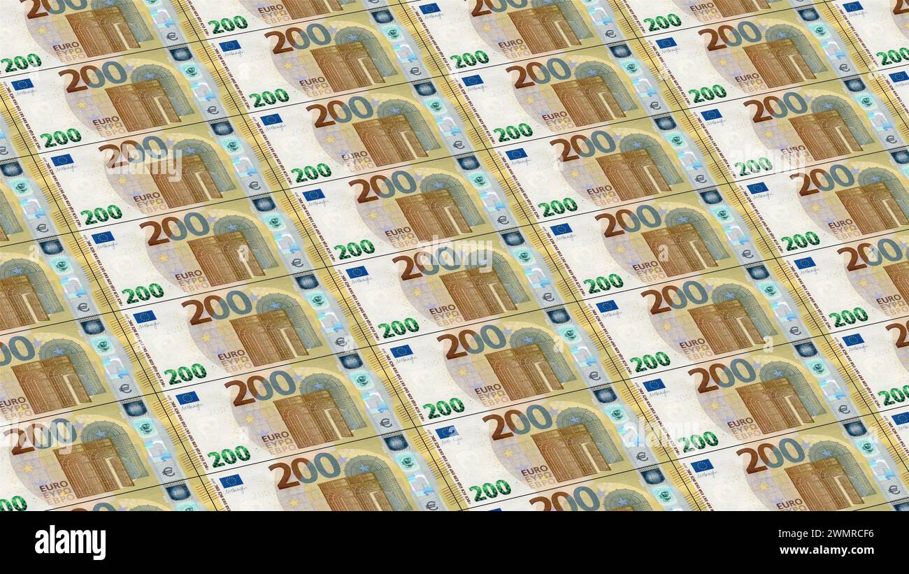 200 Euro Banknote Stock Photo - Alamy