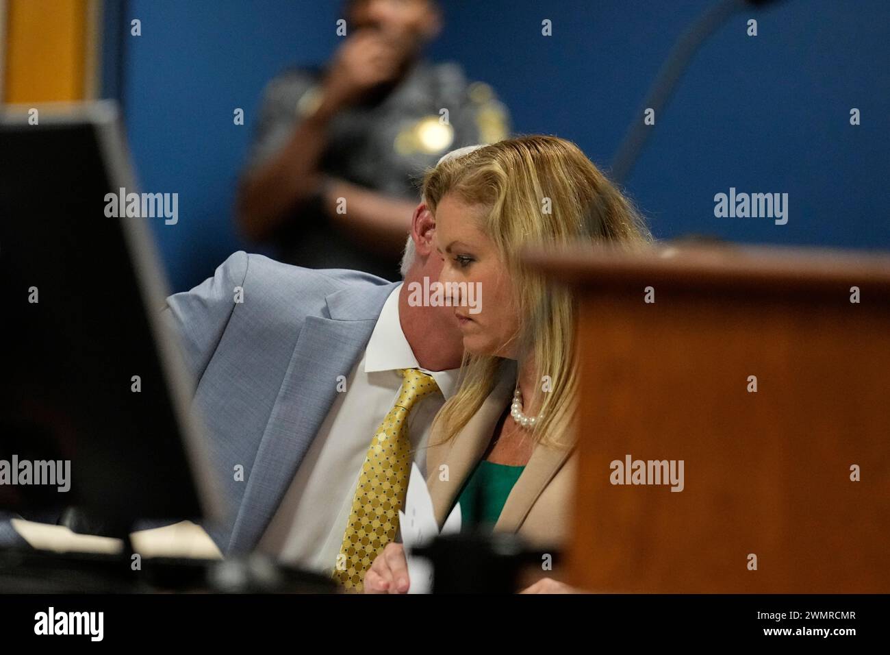 Attorney John Merchant and his co-counsel and wife Ashleigh Merchant ...