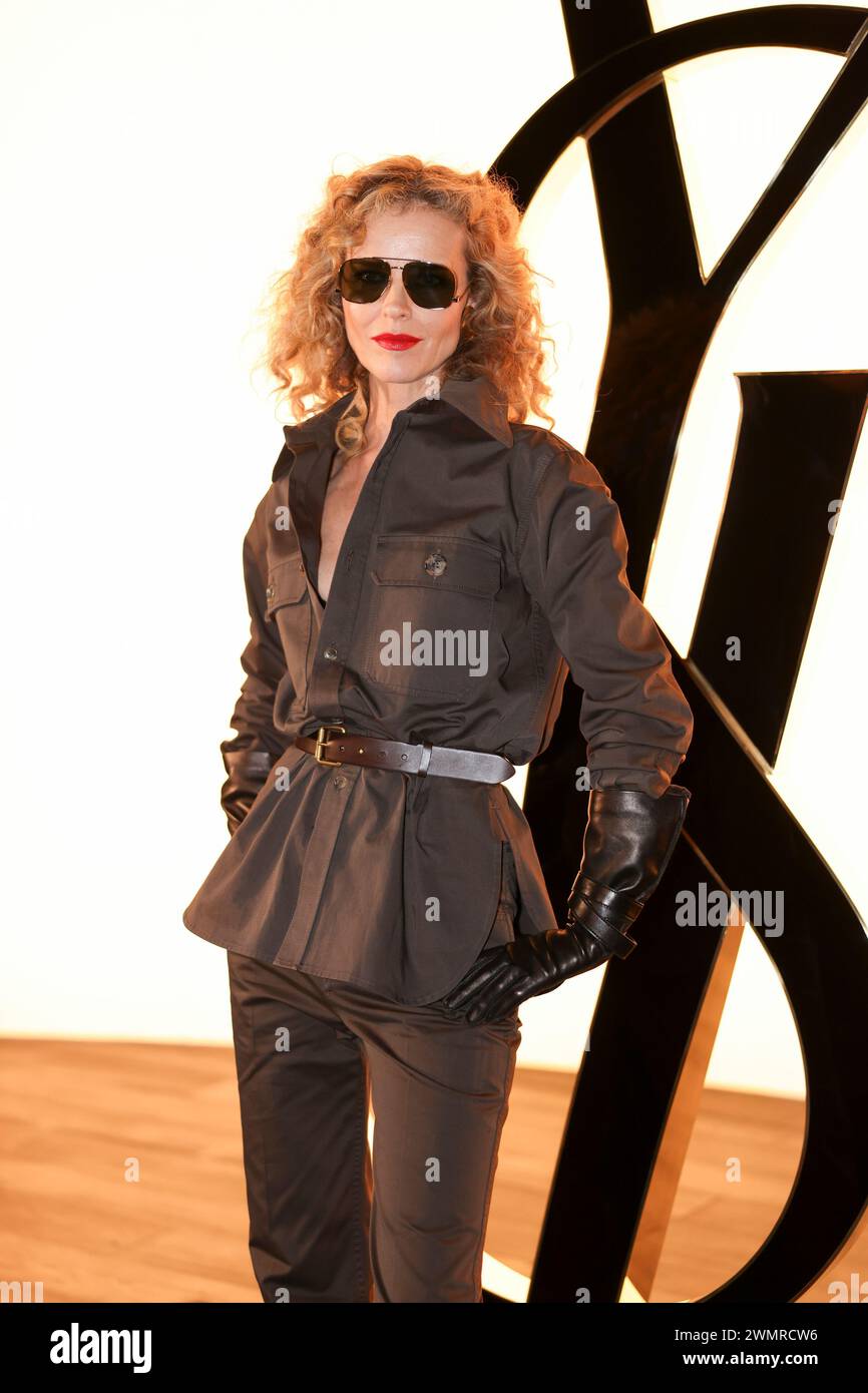 Eva Herzigova attends the Yves Saint Laurent Fall/Winter 2024-2025 ...