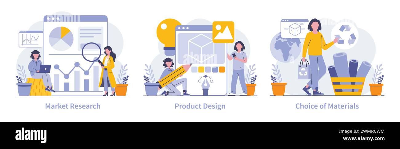 Materials selection Stock Vector Images - Alamy