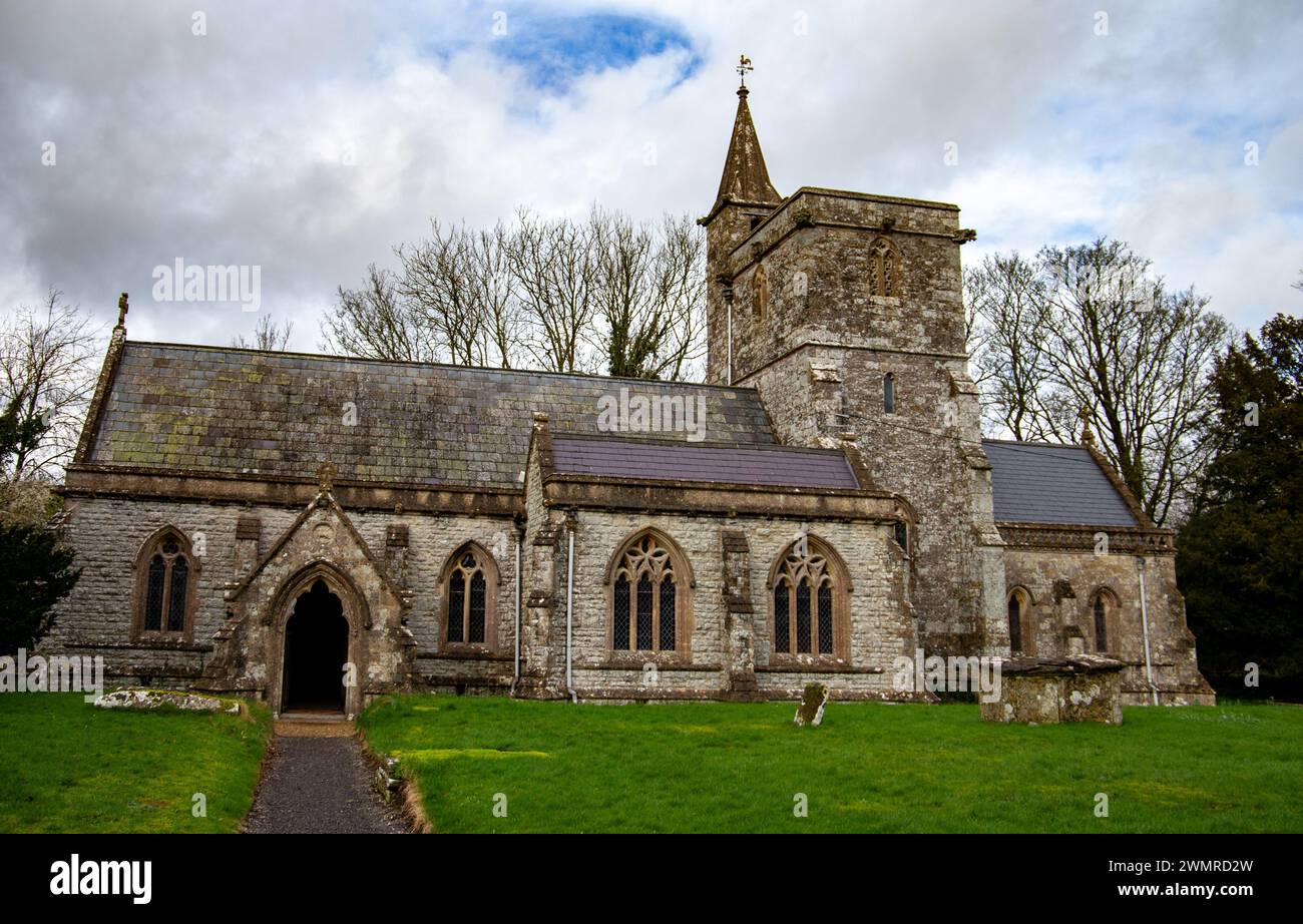 Saint Mary The Virgin Church Kingston Deverill Wiltshire UK The tower ...