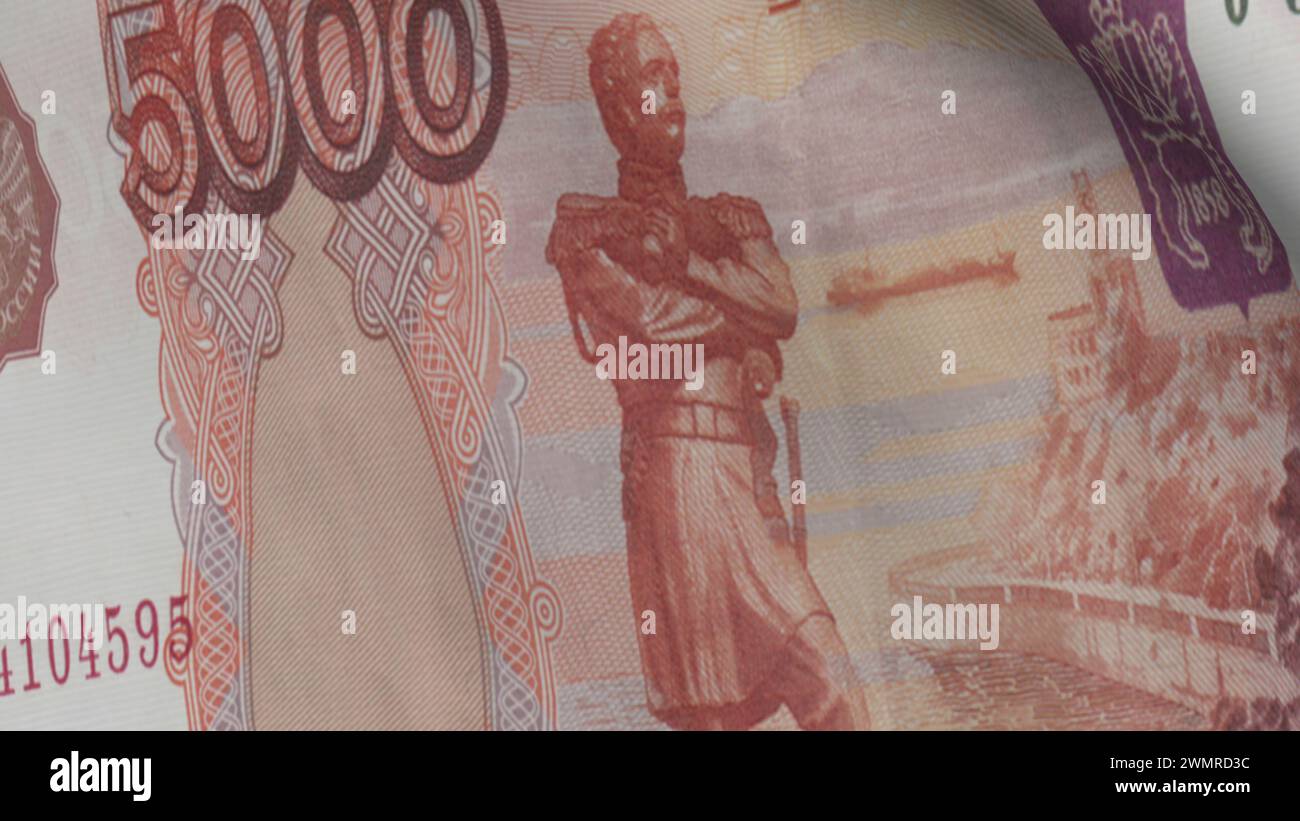 5000 Ruble Banknote Stock Photo - Alamy