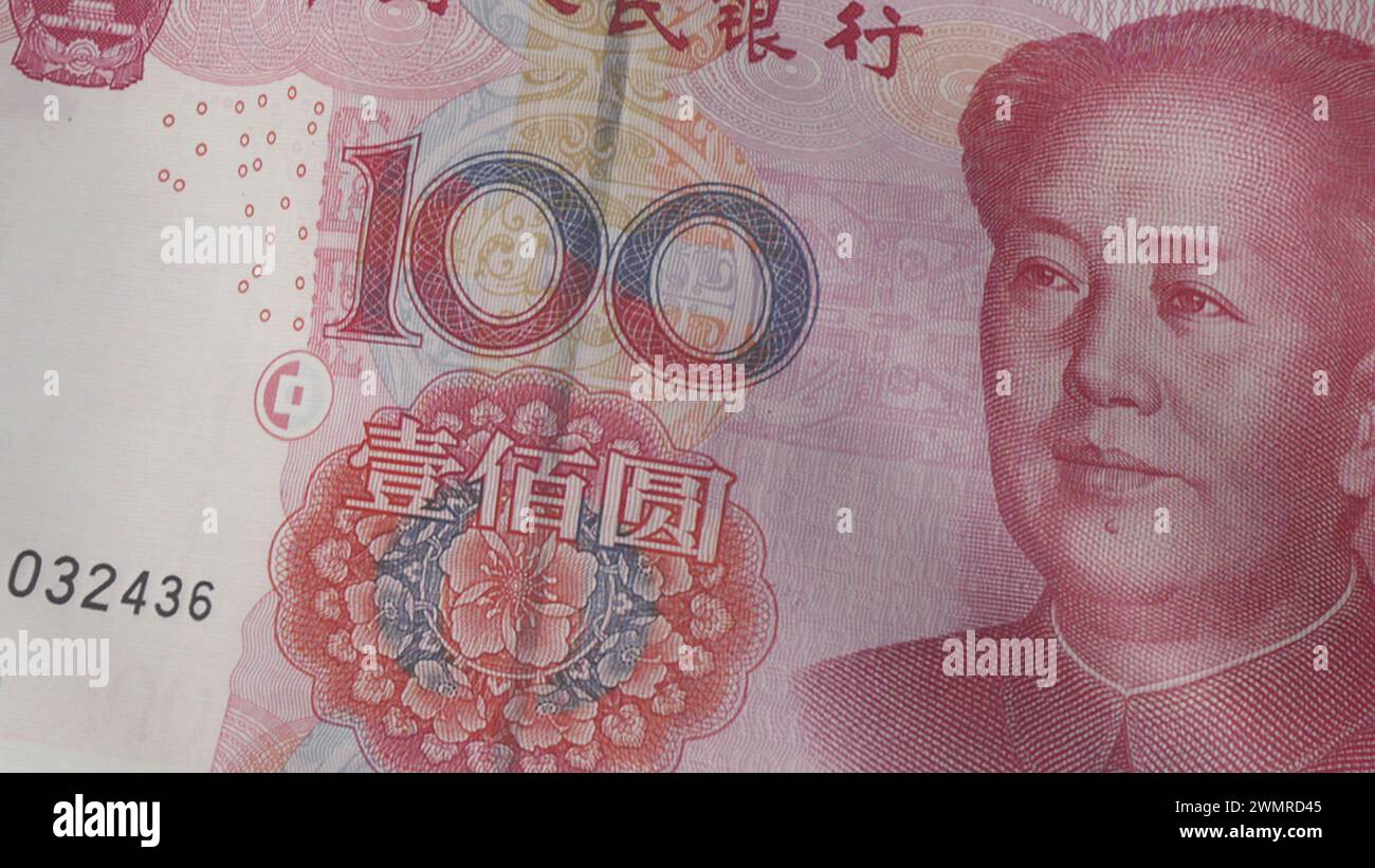 Renminbi, One Hundred Yuan Banknote Stock Photo - Alamy