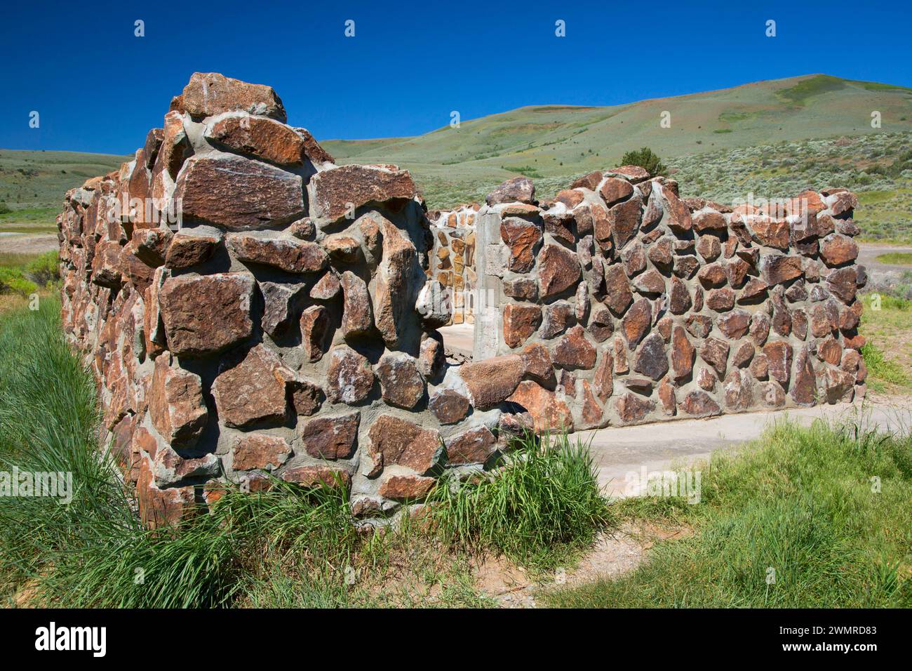 Hot springs, Hart Mountain National Antelope Refuge, Oregon Stock Photo ...