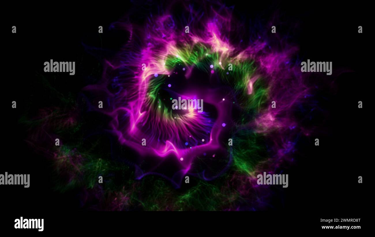 Abstract Light Circular Particle Animations Stock Photo - Alamy