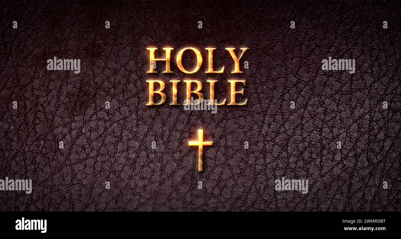 Holy Bible. Book Cover Stock Photo - Alamy