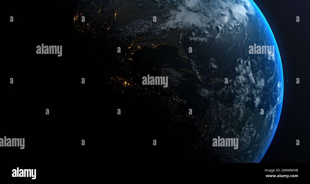 Realistic earth animation hi-res stock photography and images - Alamy