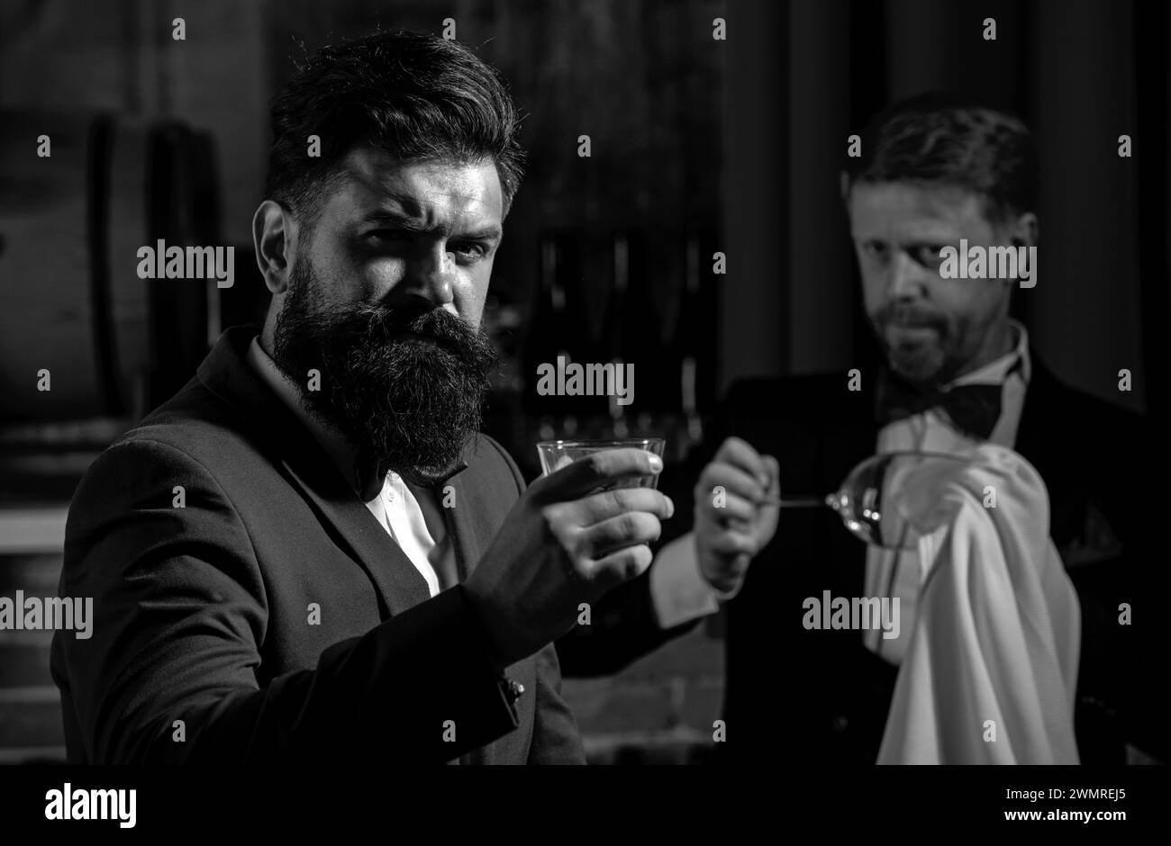 Bartender mixing Black and White Stock Photos & Images - Alamy
