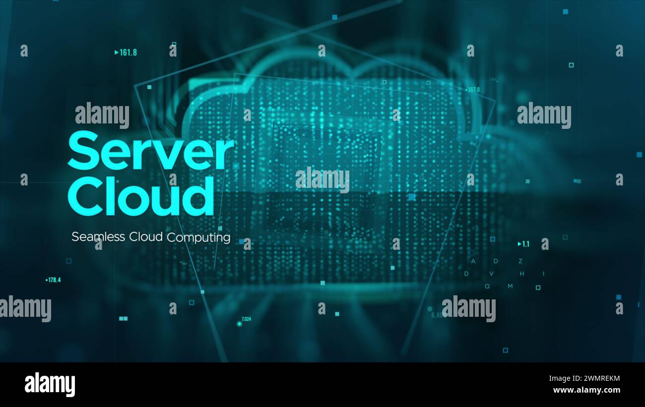 Server Cloud. Seamless Cloud Computing Stock Photo - Alamy