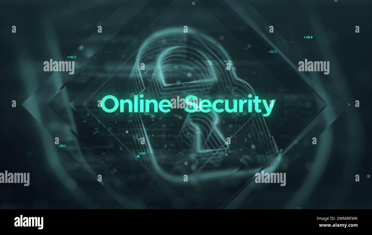 Security data online animation hi-res stock photography and images - Alamy