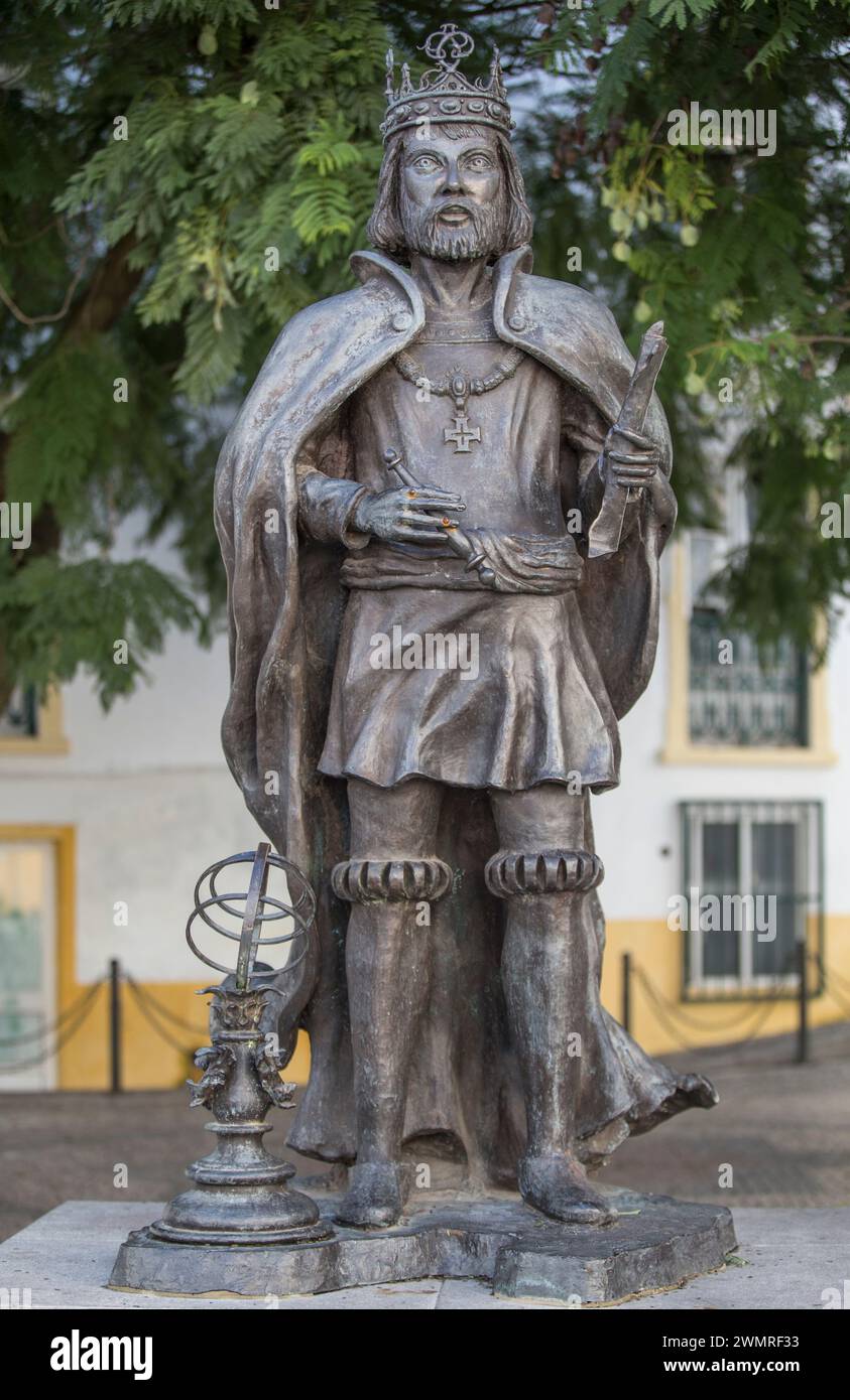 Elvas, Portugal - Jan 14th, 2018: King Manuel I of Portugal statue ...