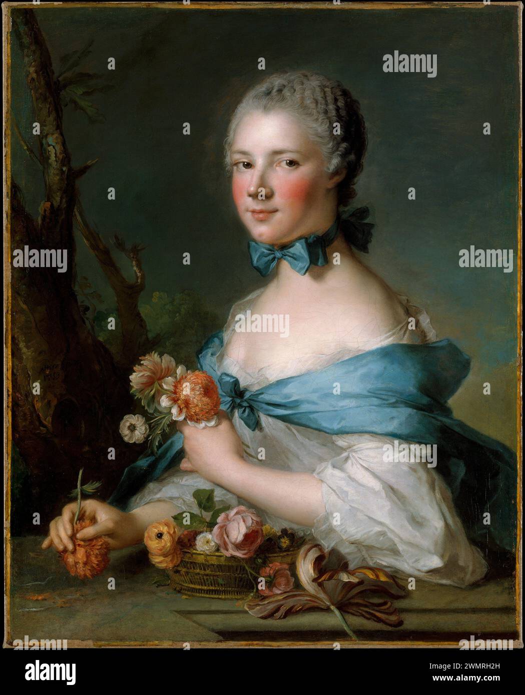 Portrait of a Woman Jean Marc Nattier French 1753 Stock Photo - Alamy